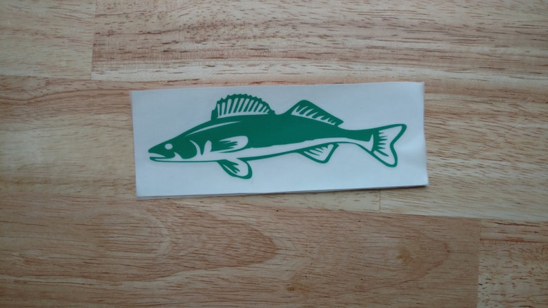 Walleye Vinyl Fishing Decal Sticker Boat Decal Tournament Fishing Kayak ...