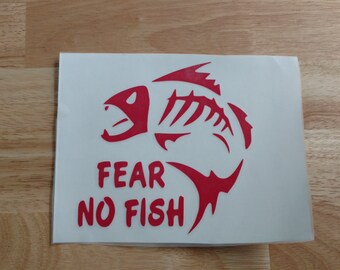 Fear No Fish Decal | Etsy