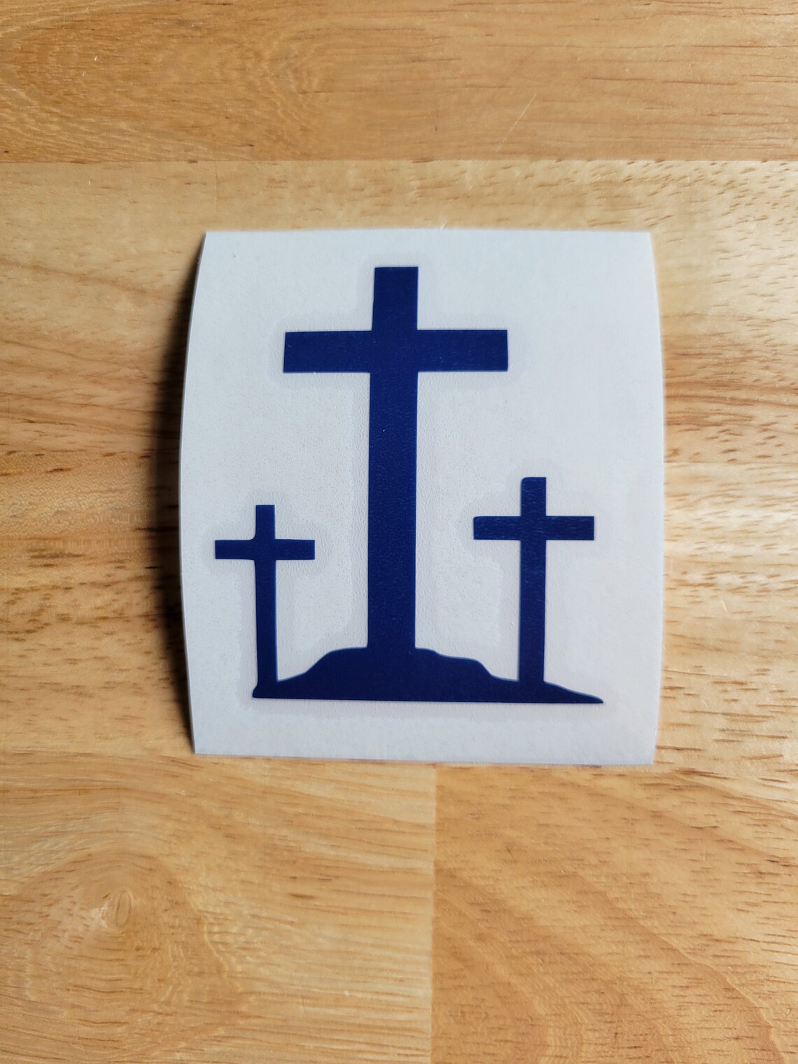 Christian 3 Crosses Vinyl Decal 22 Colors and 8 Sizes to - Etsy
