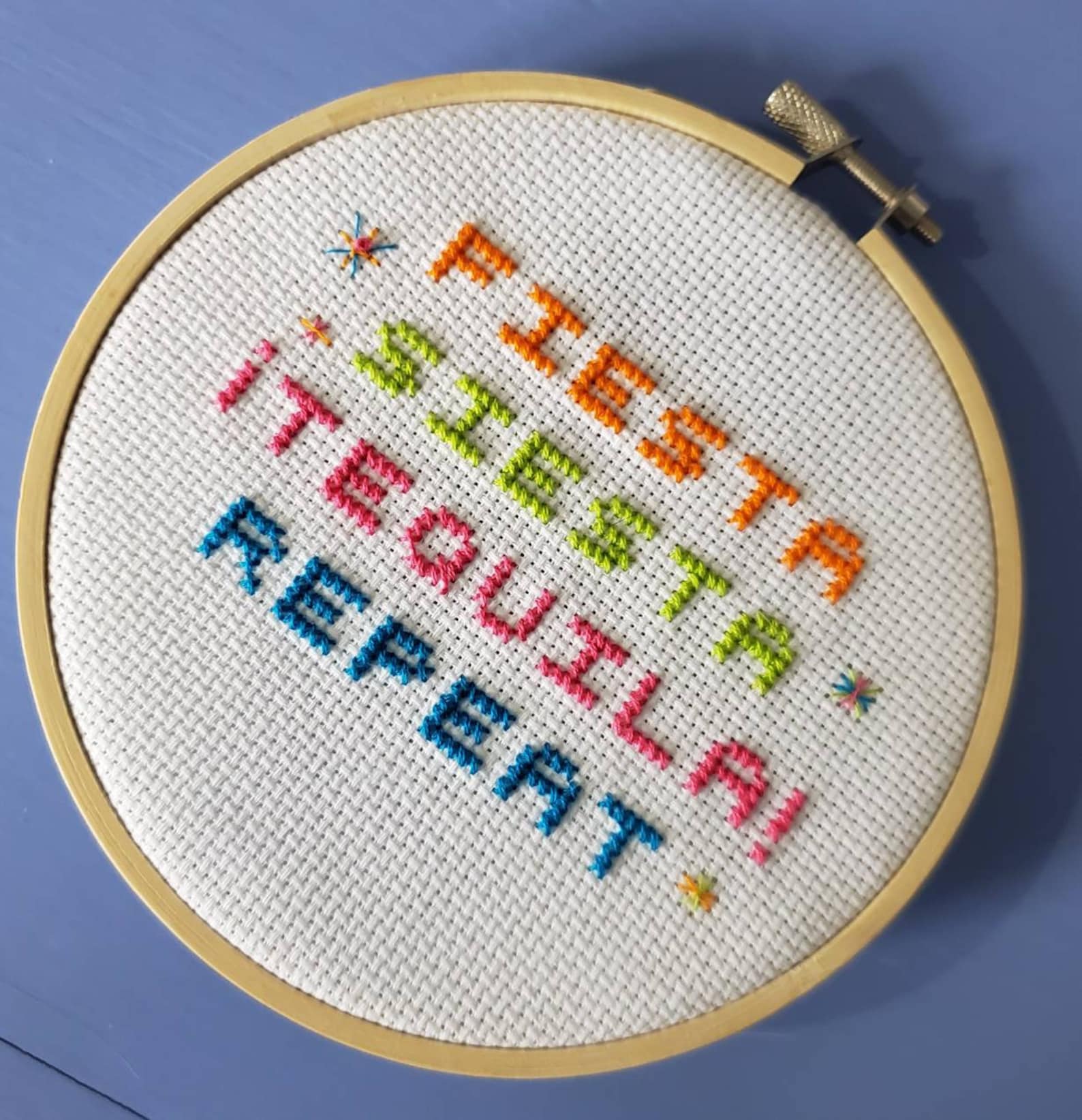 Fiesta Siesta Tequila Repeat, Party Cross Stitch, Funny Cross Stitch ...
