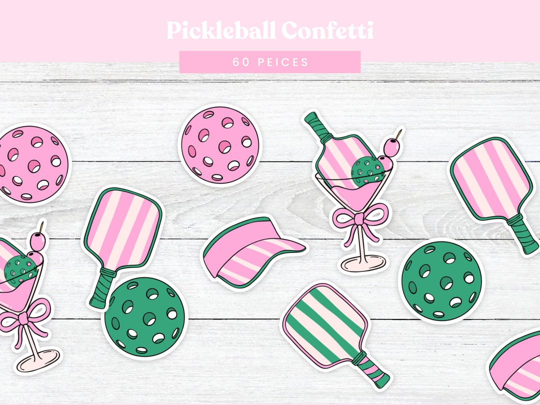 Pickleball Confetti | Pickleball Bachelorette or Birthday Decorations ...