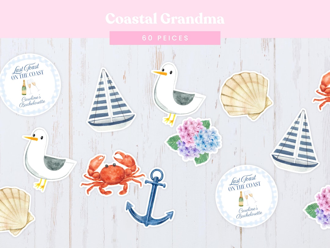 Coastal Grandma Confetti | Last Toast on the Coast Bachelorette Party ...