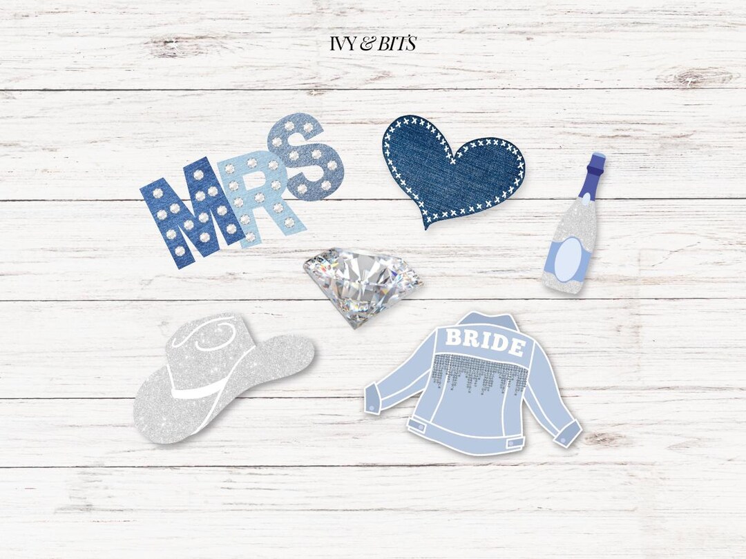 Denim and Diamonds Bachelorette Party Confetti Rhinestone Rodeo Western ...