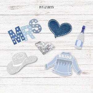 Denim and Diamonds Bachelorette Party Confetti Rhinestone Rodeo Western ...