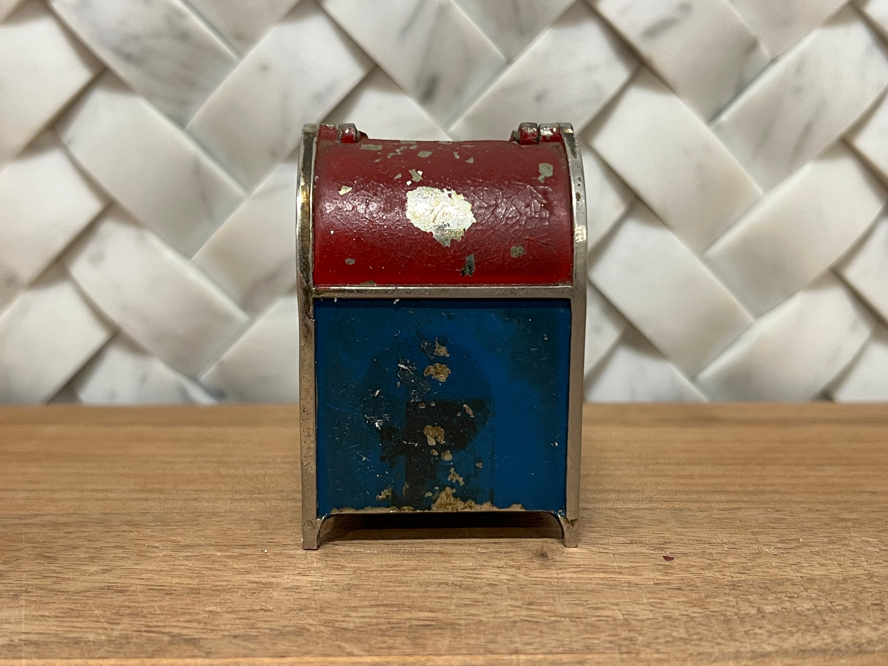 Vintage 1960s Metal US Mail Mailbox Stamp Dispenser / Embossed Cast ...