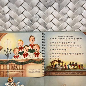 Vintage 1956 santa's Tuney Toy Book by Dorothy King / - Etsy