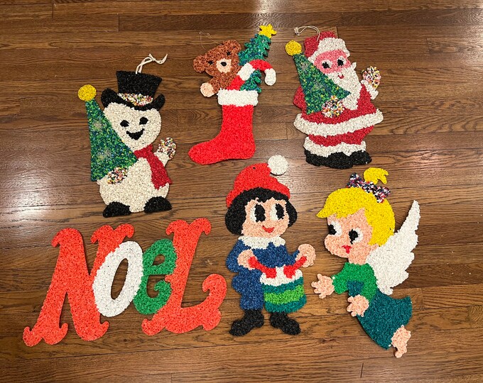 Vintage 1970s Melted Popcorn Plastic Christmas Decorations - Choices ...