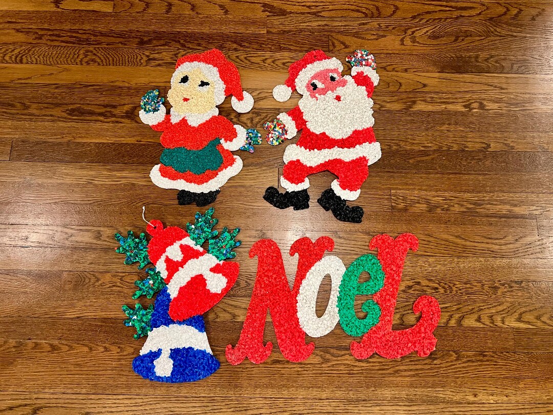Vintage 1970s Melted Plastic Popcorn Christmas Decorations - Ms. Claus ...