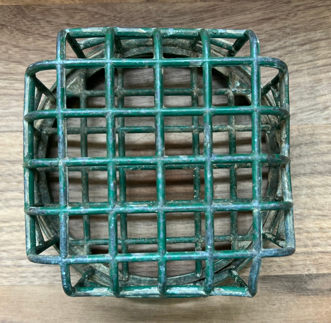 Vintage L.A. Dazey Metal Cage Flower Frog, Flower Arrangement - Etsy