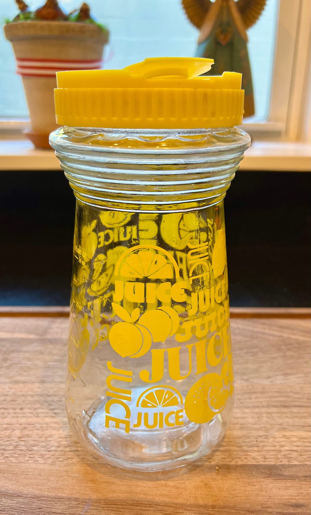 Vintage 1960/70s Sunshine Yellow Anchor Hocking Juice Pitcher/carafe ...