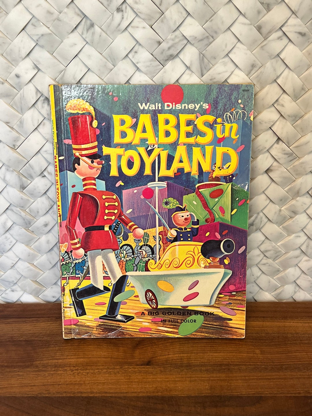 Vintage 1960s Walt Disney's Babes in Toyland, A Big Golden Book in Full Color, Pictures by Walt ...