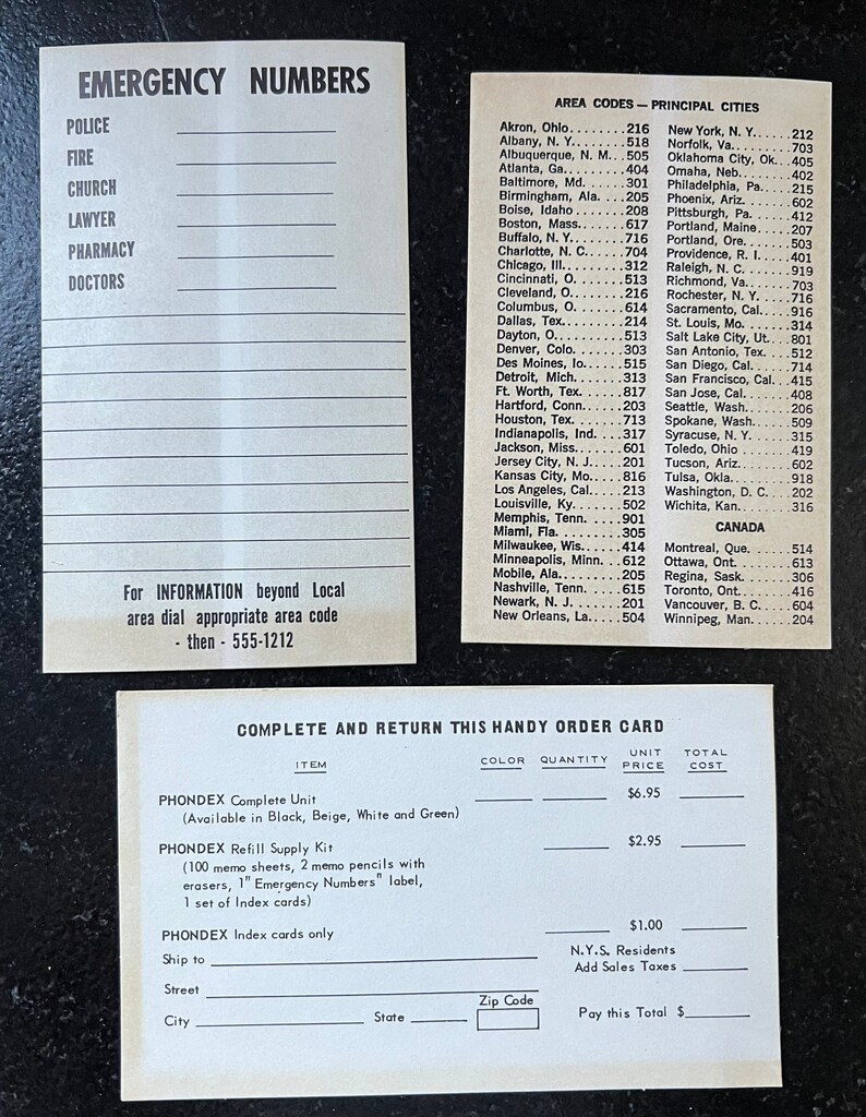 Vintage Memindex Filing System Address/phone Organizer With Hidden ...