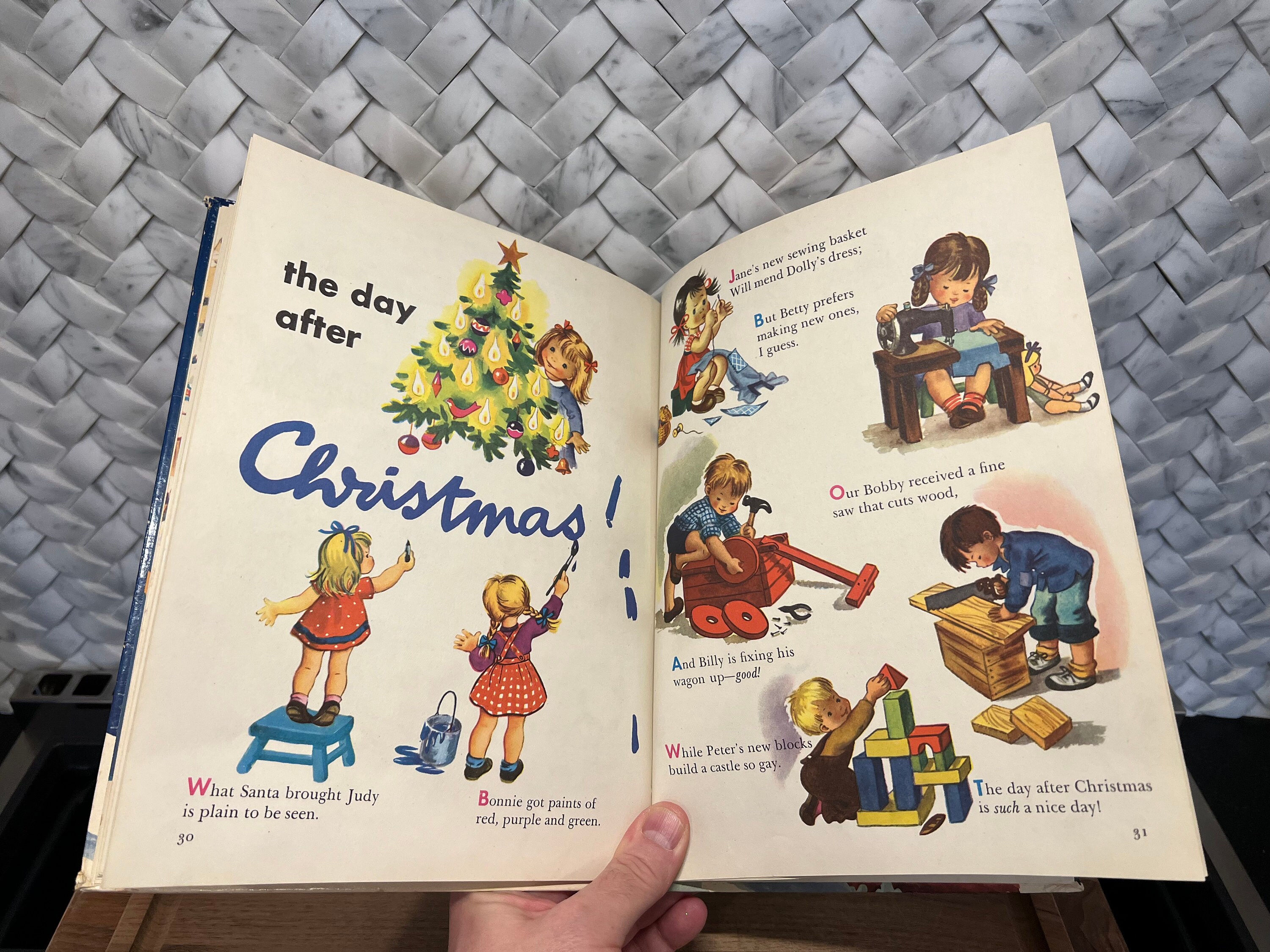 Vintage 1950s the Christmas Treasure Book With Stories, Songs & Poems ...