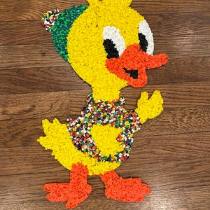 1970s Melted Plastic Popcorn Springtime Decorations Choices of Yellow ...