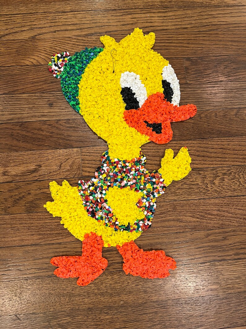 1970s Melted Plastic Popcorn Springtime Decorations Choices of Yellow ...