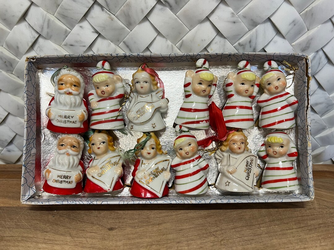 MCM 1940/50s Christmas Bells, Set of 12, Decorations / Made in Japan ...