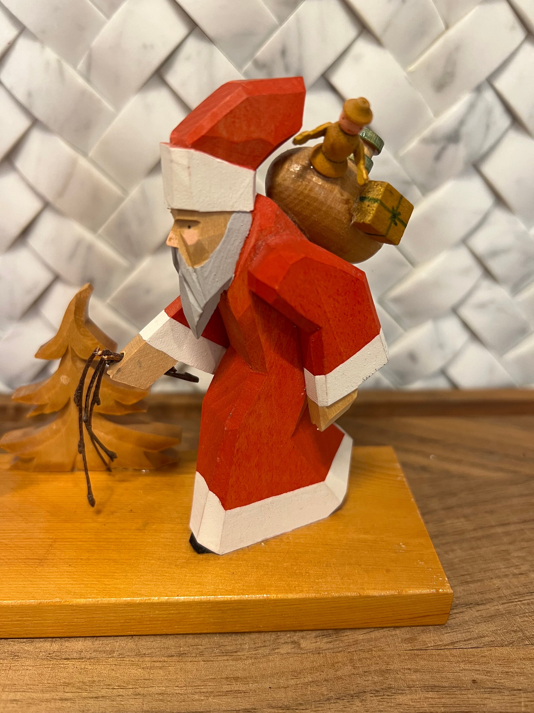 Vintage Erzgebirge German Father Christmas/santa Wood Candle - Etsy