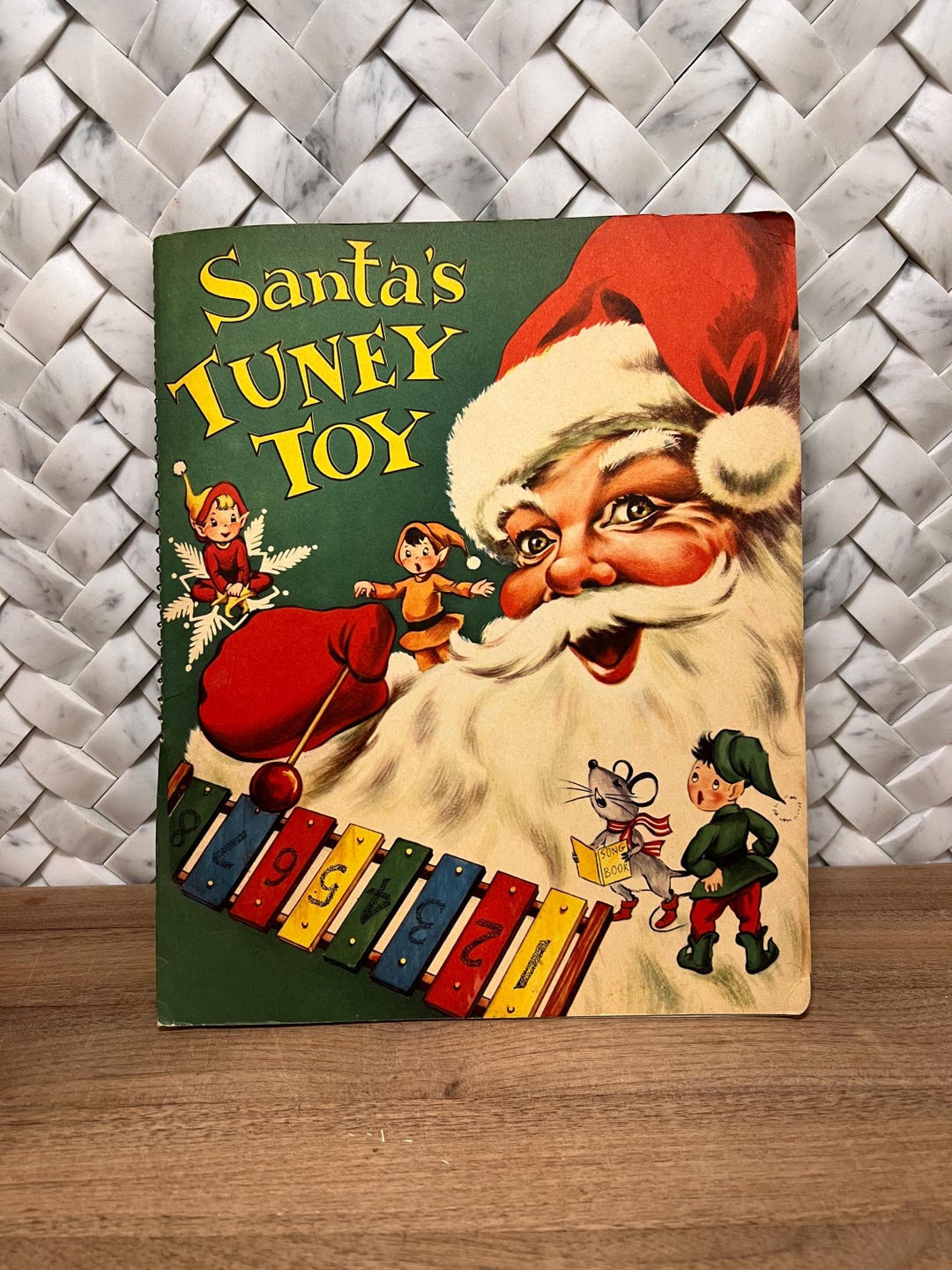 Vintage 1956 santa's Tuney Toy Book by Dorothy King / - Etsy