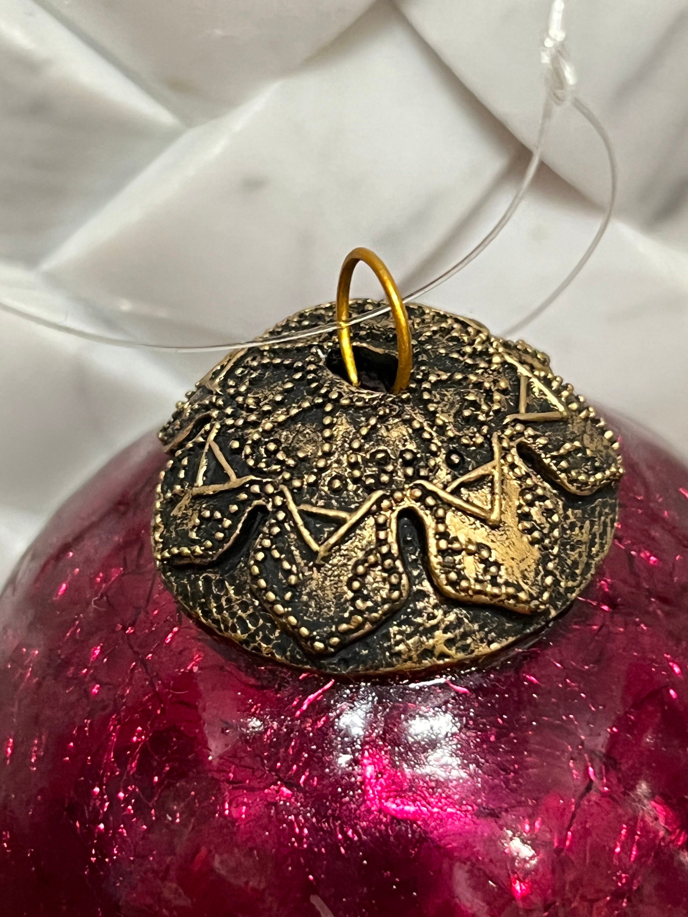 Vintage Handcrafted bears From the Past Crackle Glass Ornament, Russ ...