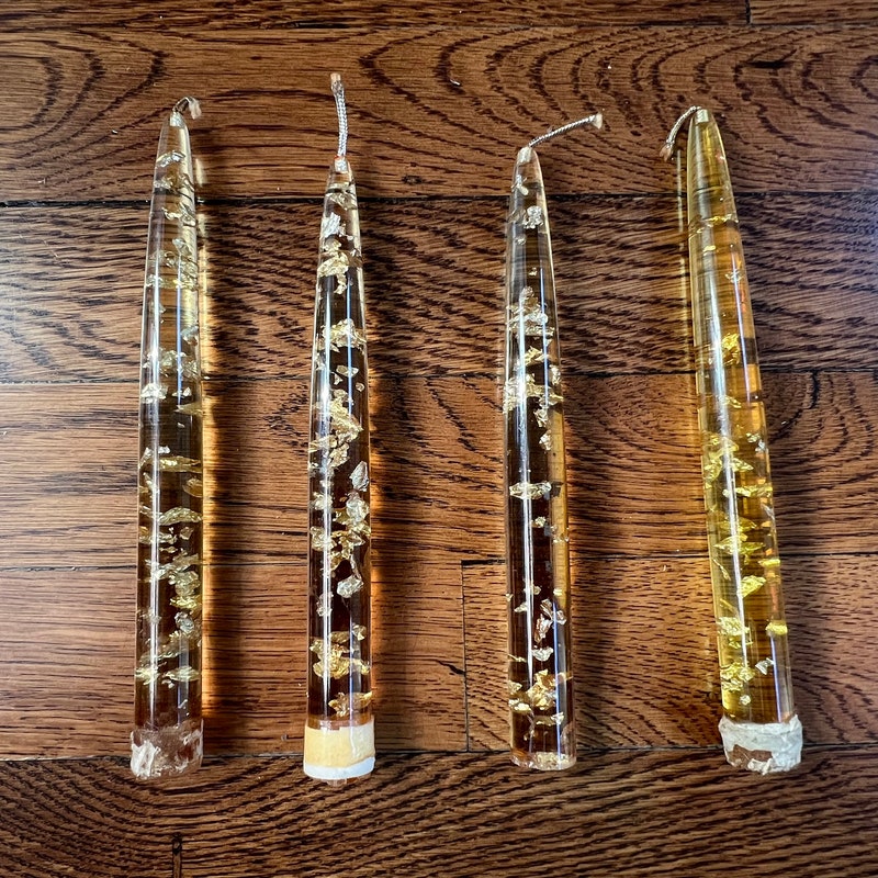 Lucite Taper Candles - Etsy