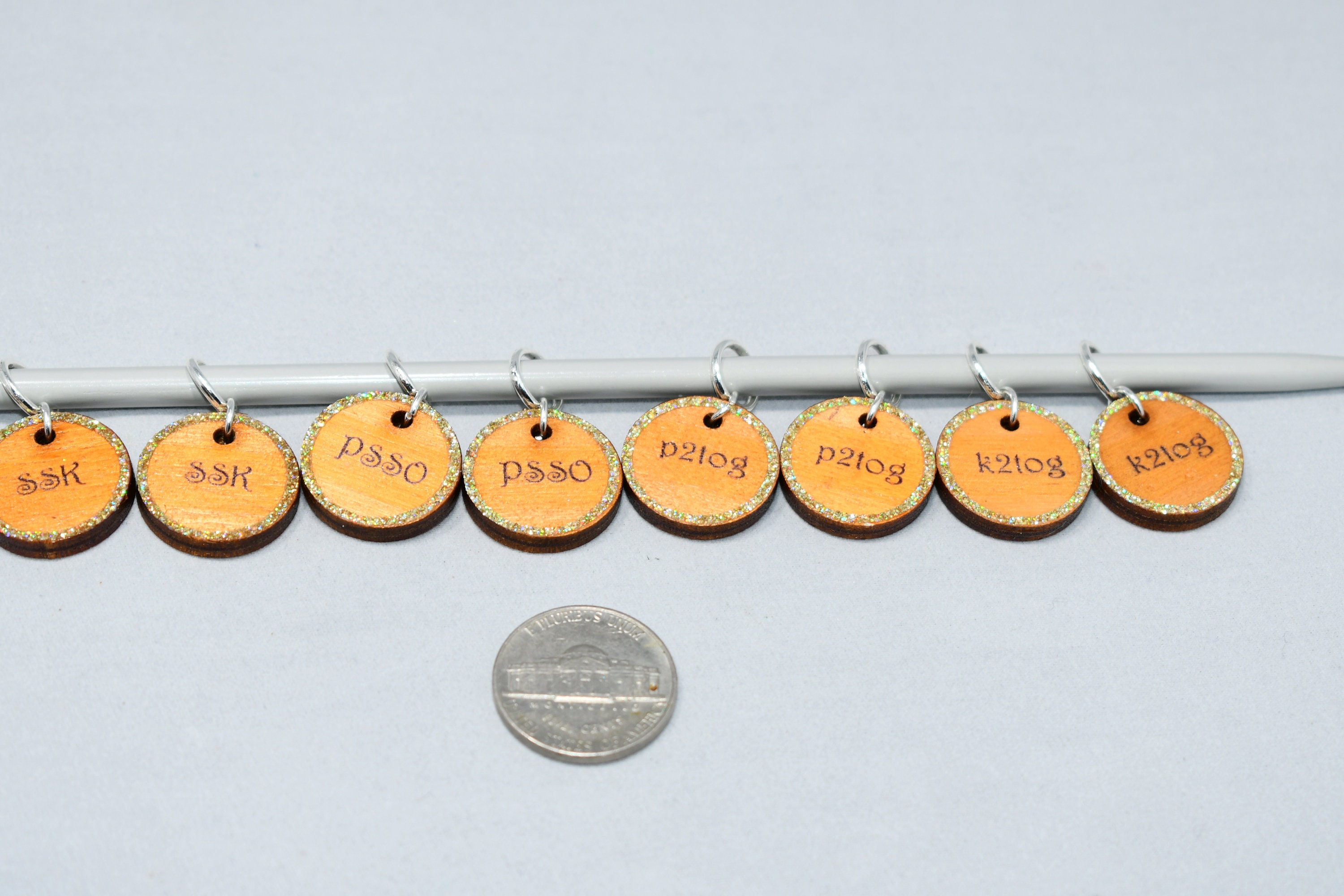 Pattern insanity Pattern Reminder Stitch Markers 3/4 | Etsy