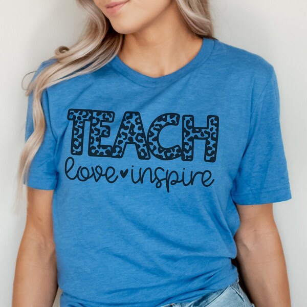 Animal Print Teacher Shirt - Etsy