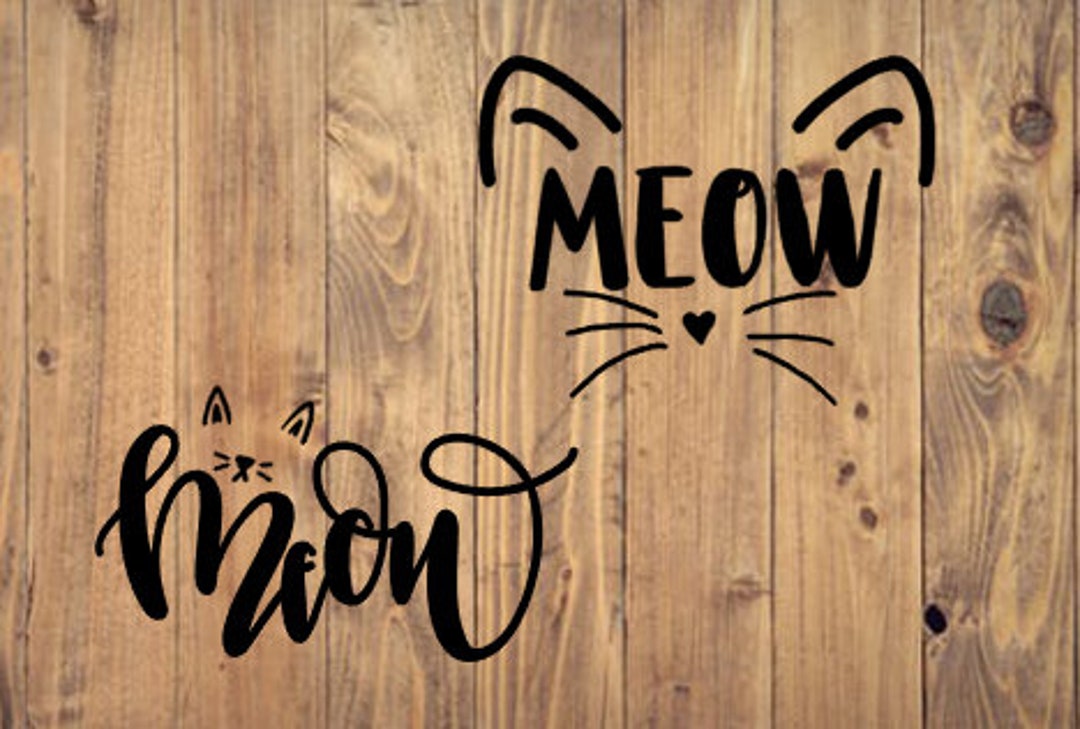 Cat Meow Decal / Cat Lady Decal / Cats Meow Decal / Kitten Decal ...