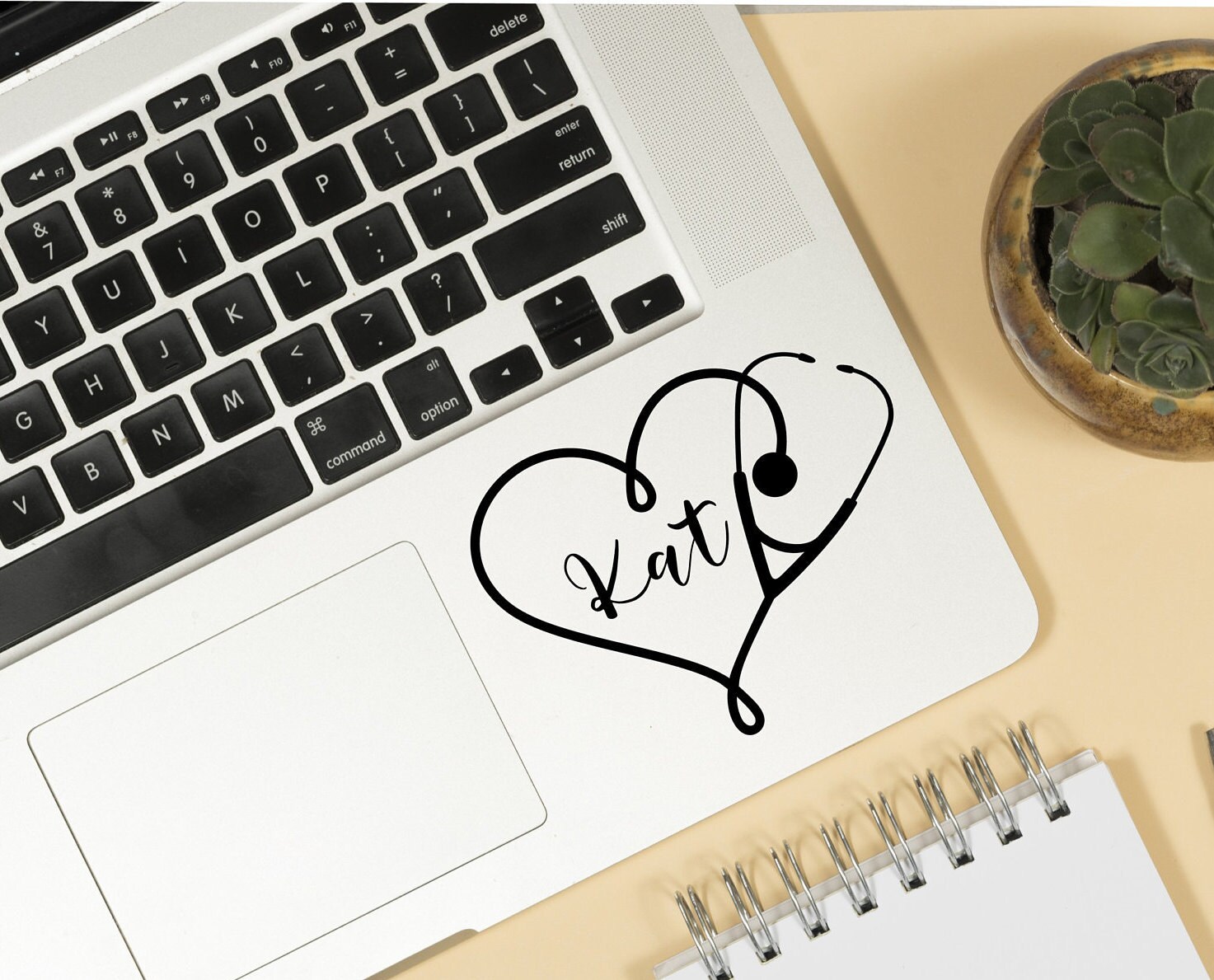 Nurse Heart Shaped Stethoscope Vinyl Decal / Personalized Name - Etsy