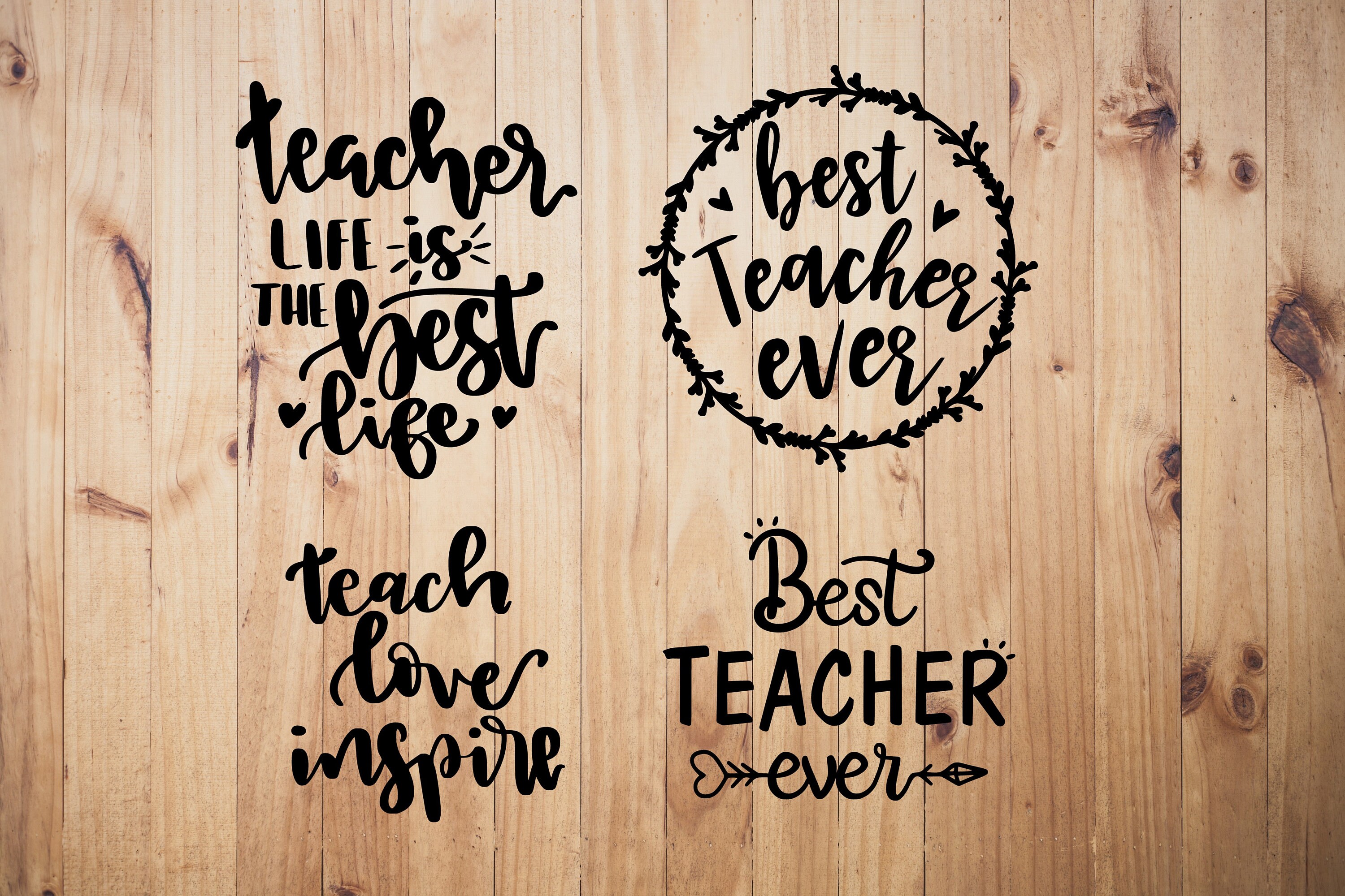 Best Teacher Ever Decal / Teacher Life is the Best Life - Etsy