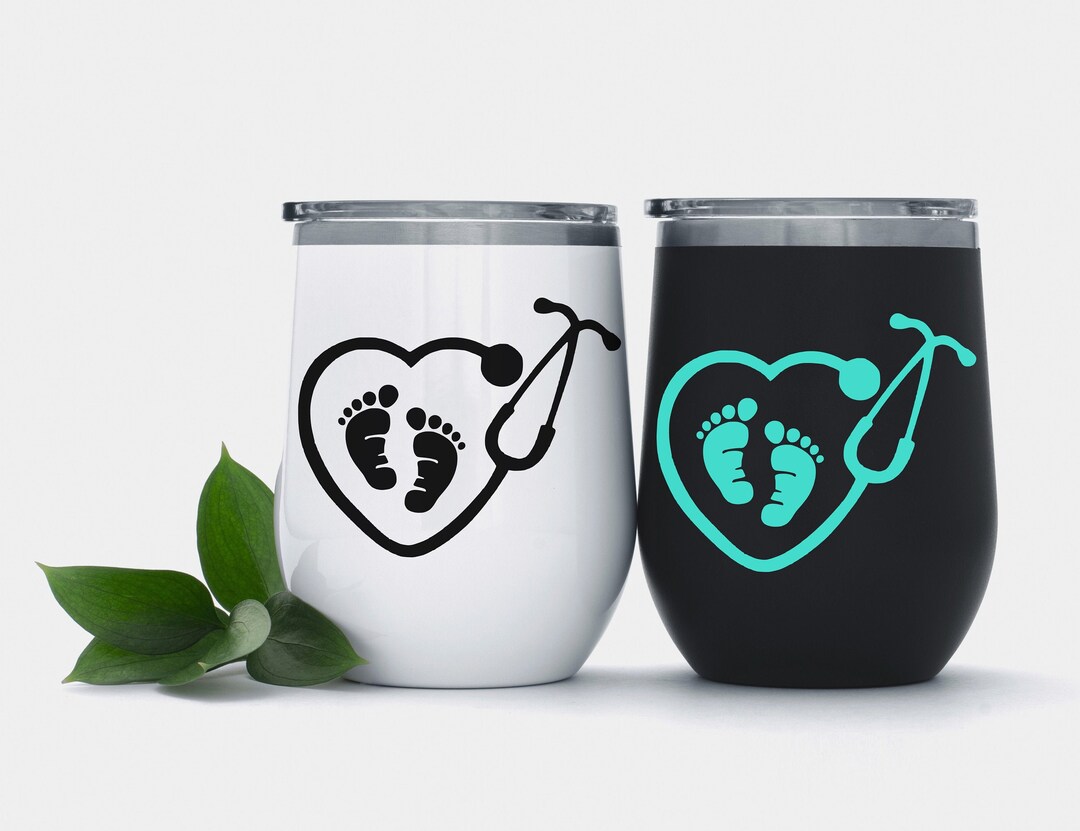 Nurse Heart Shaped Stethoscope Decal / Pediatric Nurse Car Decal ...