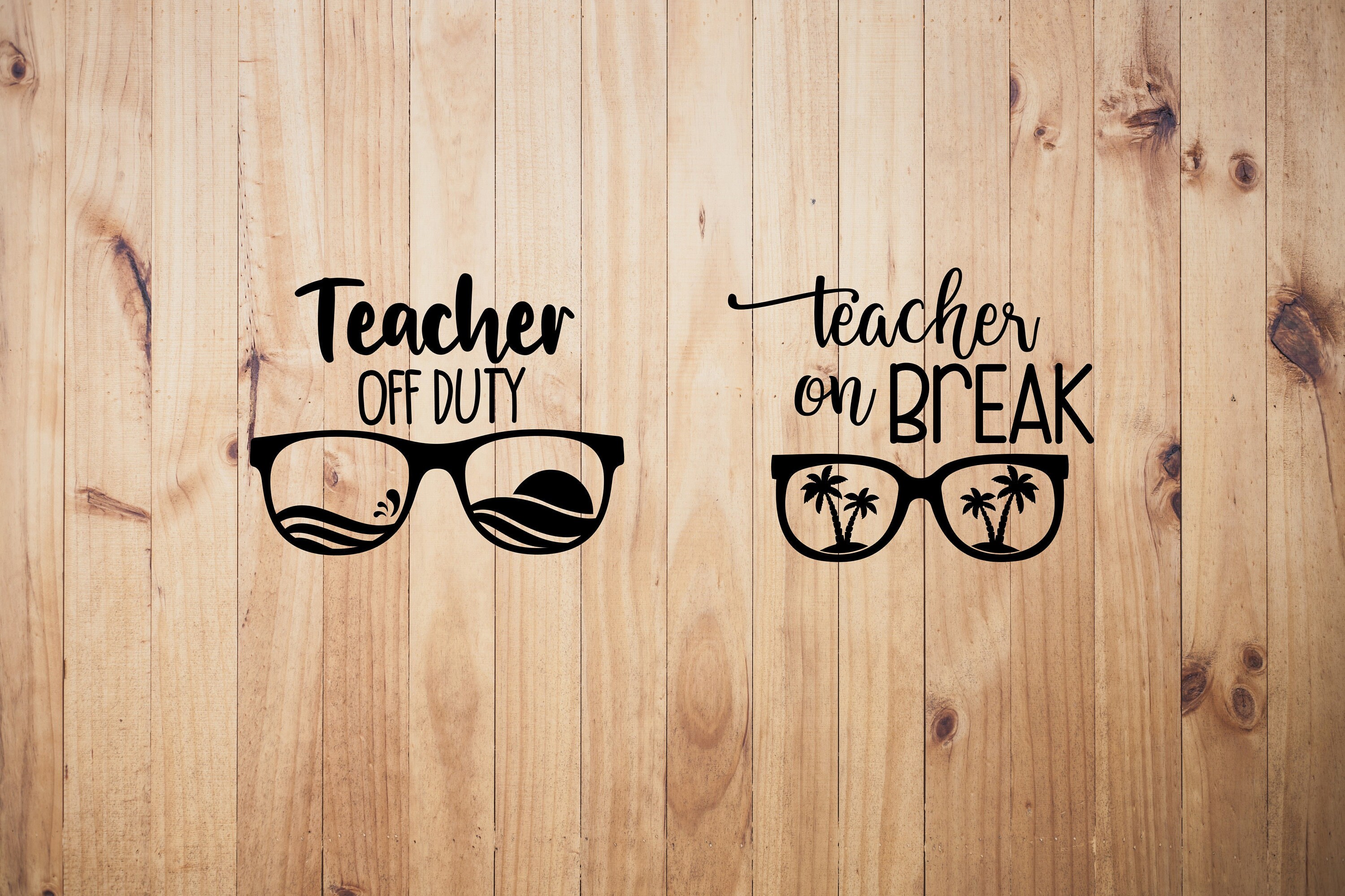 Teacher off Duty Vinyl Decal / Teacher on Break Vinyl Sticker - Etsy