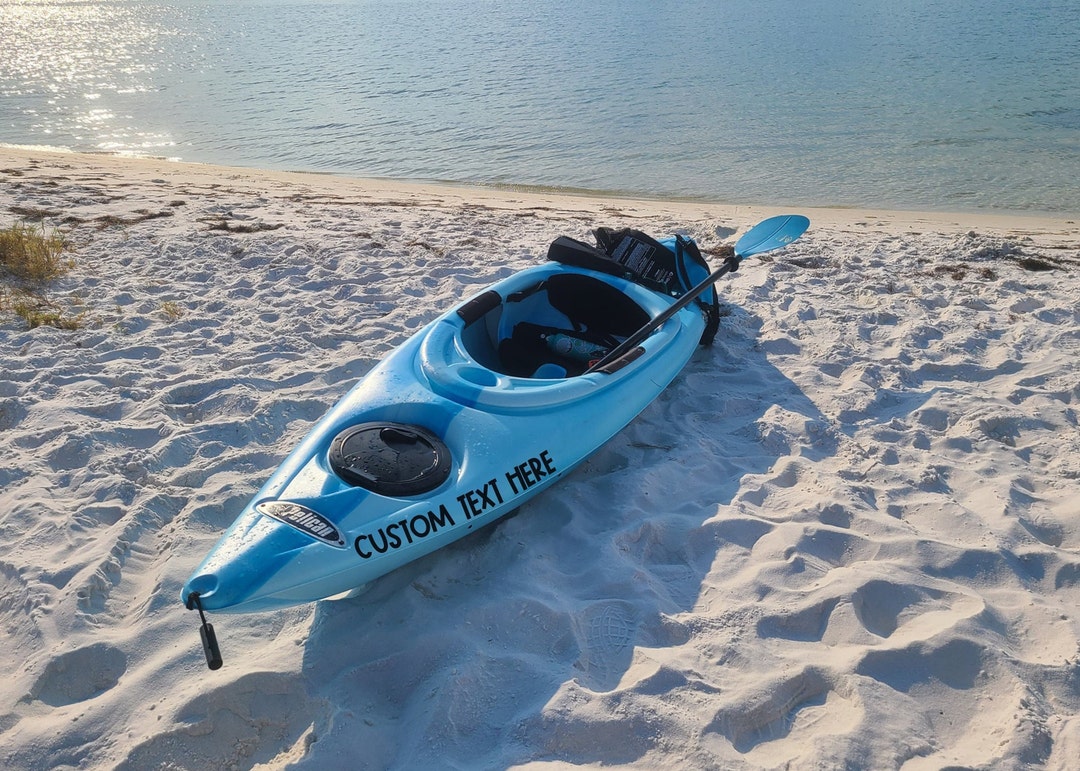 Custom Kayak Decal / Personalized Decals for Kayak / Custom Boat Decal ...
