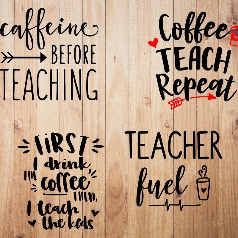 Teacher Coffee Decal - Etsy