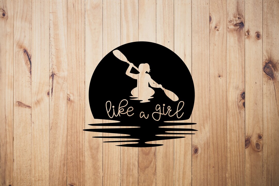 Paddle Like a Girl Kayak Decal / Car, Cup, or Laptop Decal / Kayaker ...