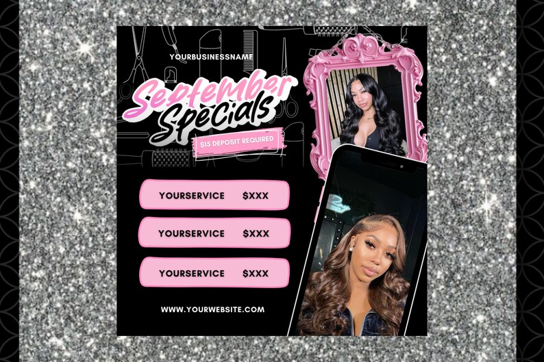 Editable September Specials Flyer, September Bookings, September ...