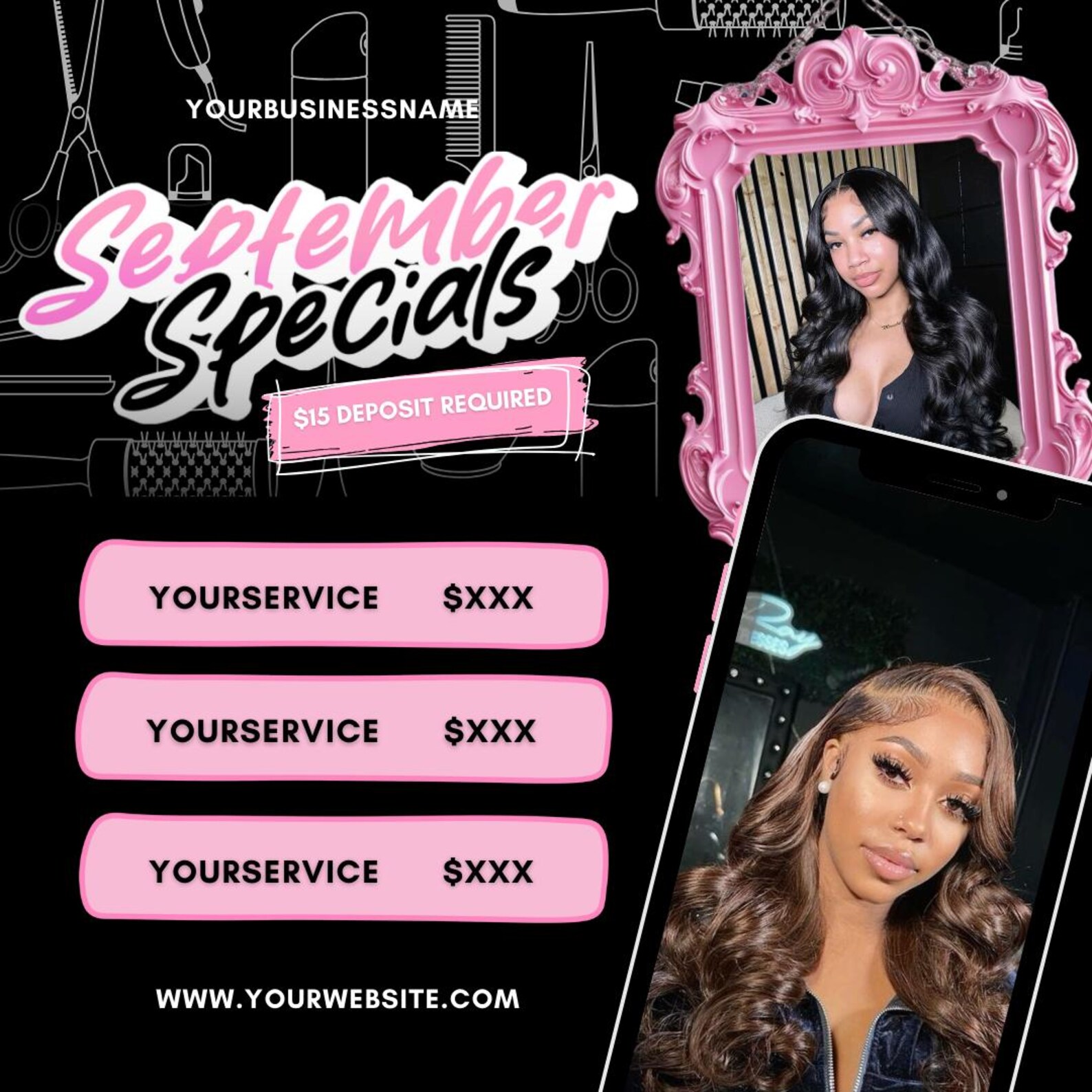 Editable September Specials Flyer, September Bookings, September ...