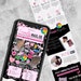 Y2k Pink Composition Notebook Website Template: Nails, Hair, Makeup ...