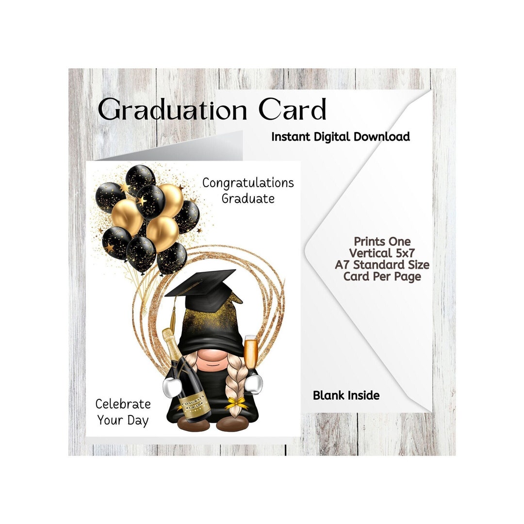 Congratulations Graduation Celebrate Day/printable Digital Download ...