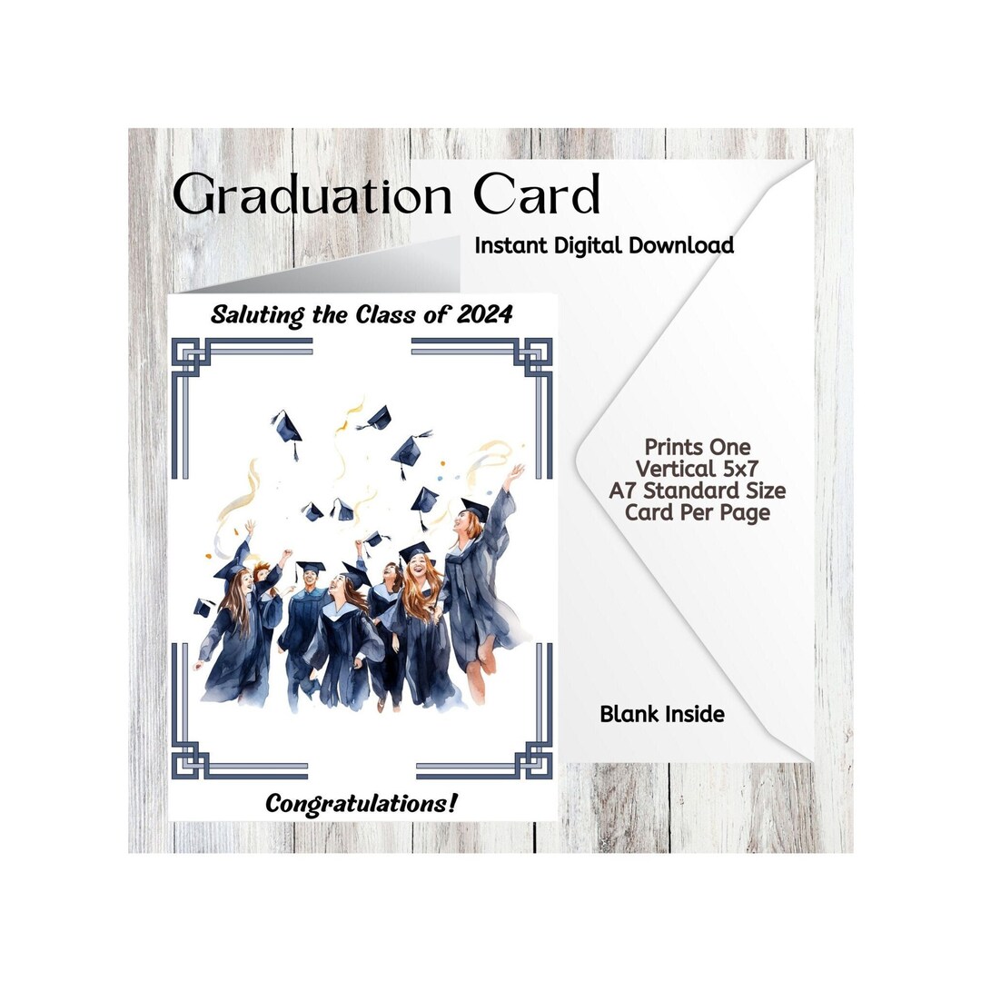 Graduation Congratulations Class of 2024/printable Digital Download ...