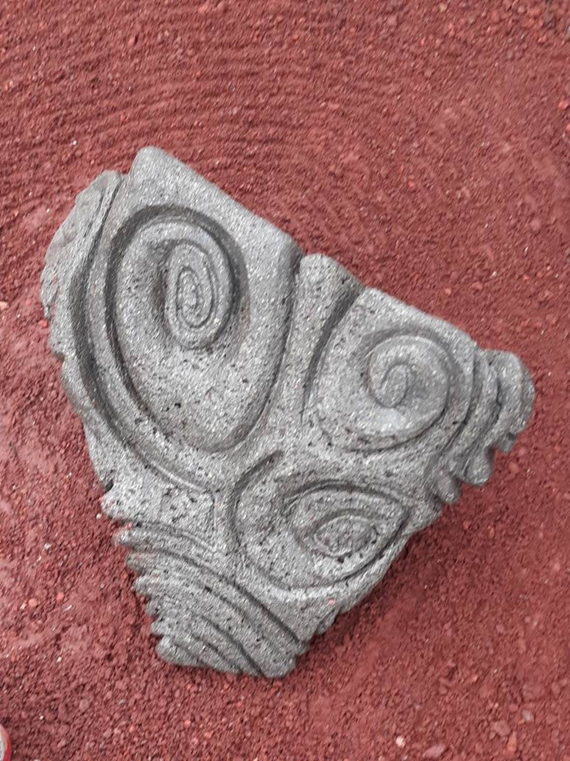 Garden Sculpture Basalt Stone Rock Carving Koru Spiral - Etsy