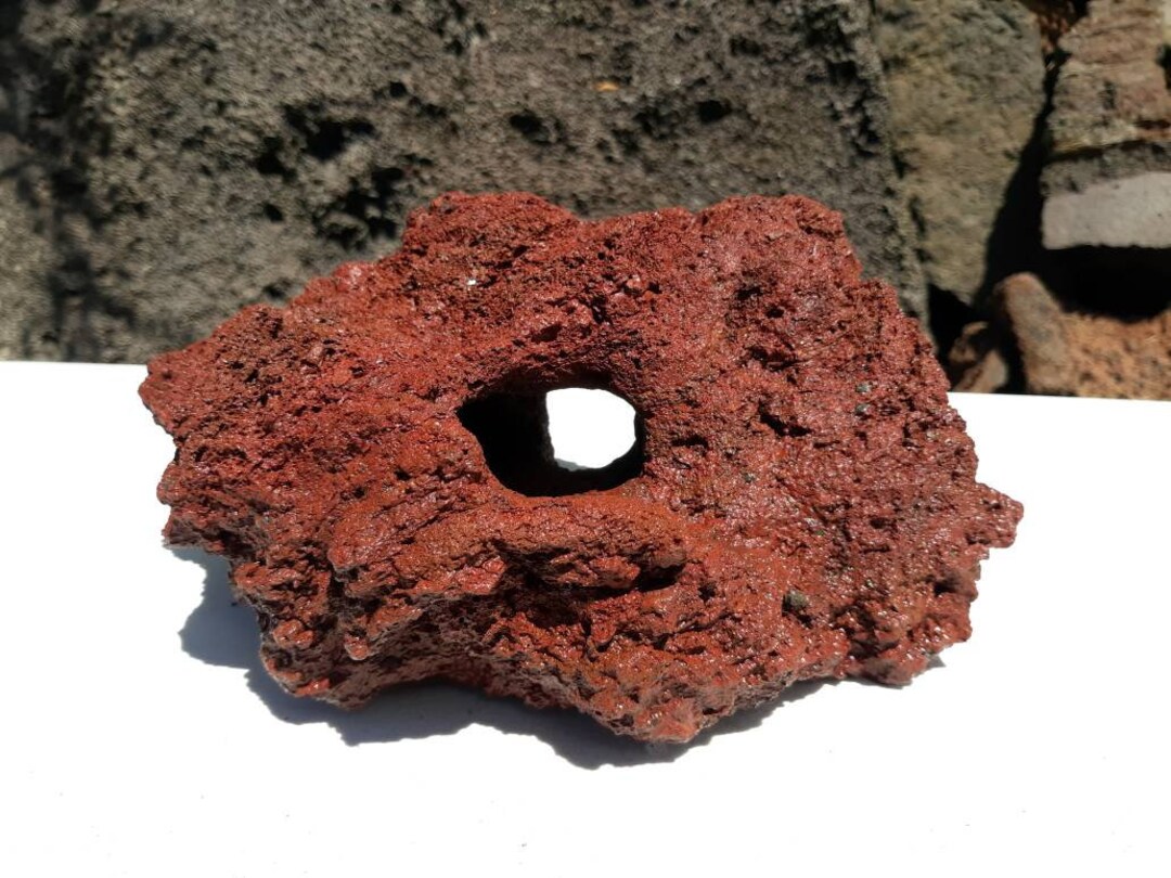 Stone Fish Cave House Breeding Den Condo Reptile Betta Hide Hole ...