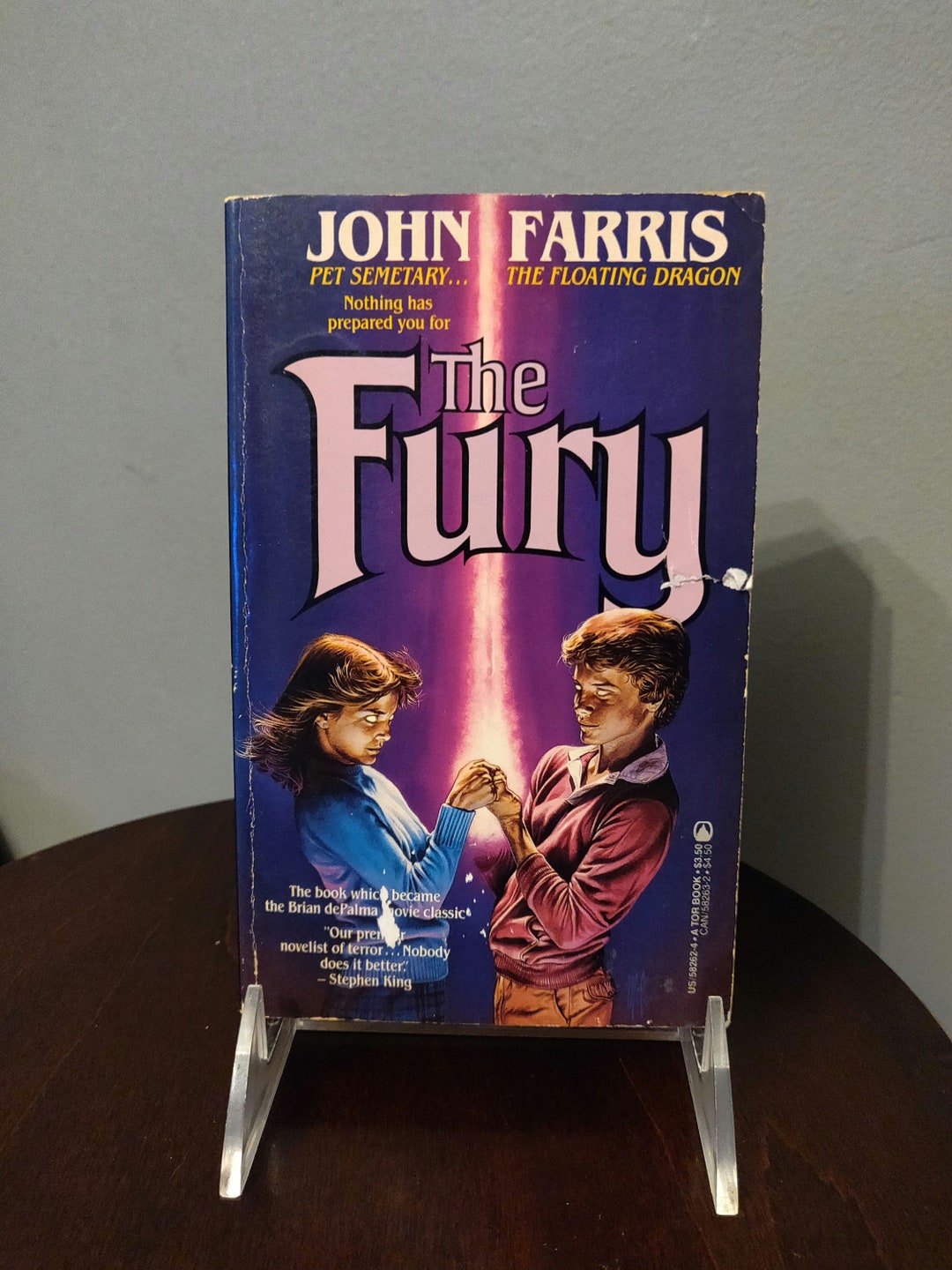 THE FURY by John Farris, Vintage Horror Paperback Book - Etsy