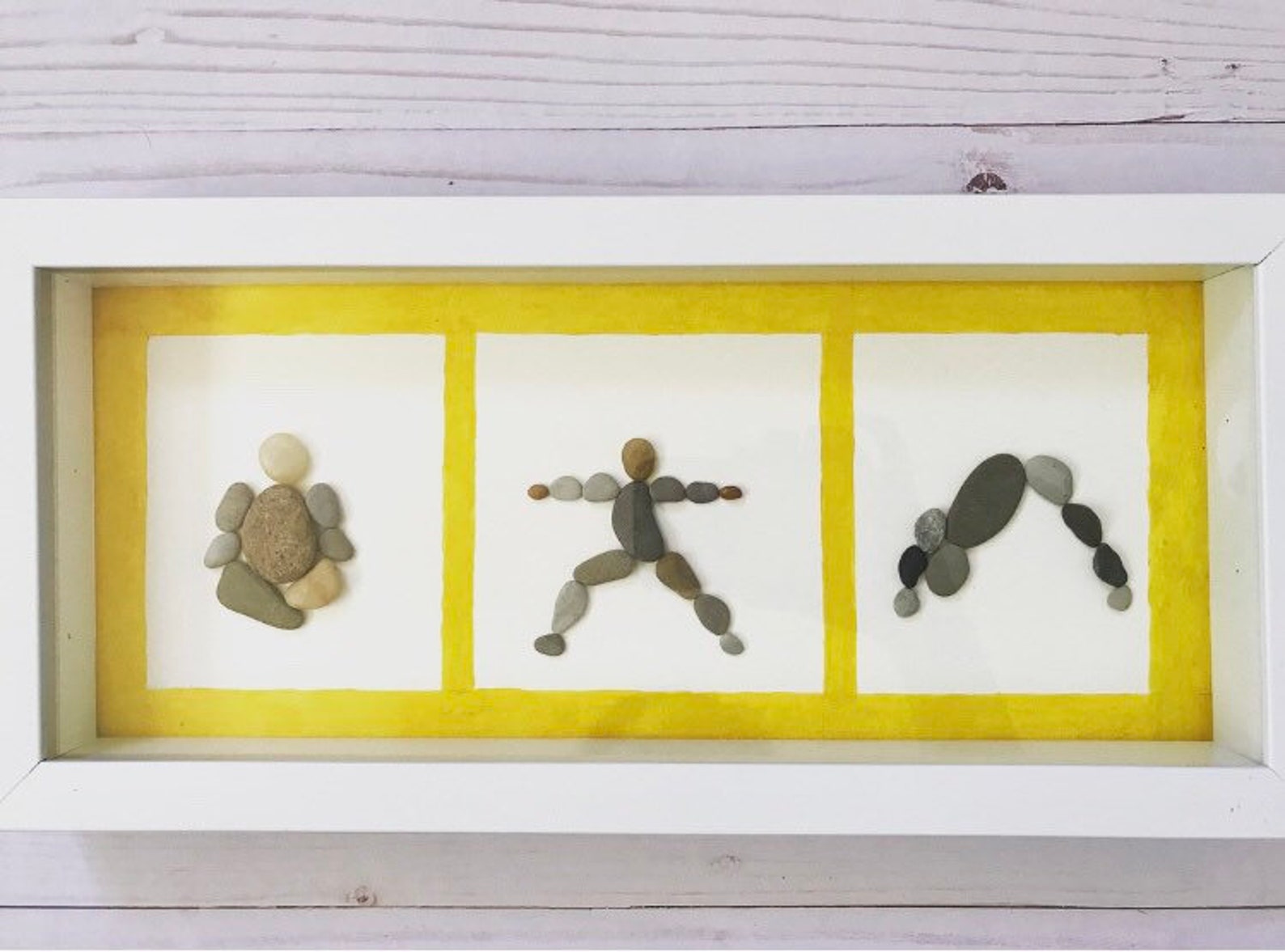 Pebble Art,yoga Poses,fitness Inspiration,wall Art - Etsy