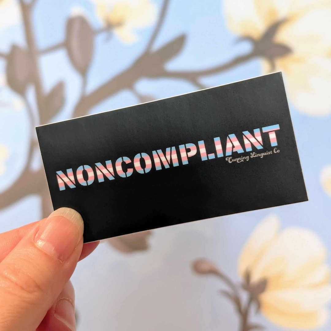 Noncompliant Sticker (trans Version) - Etsy