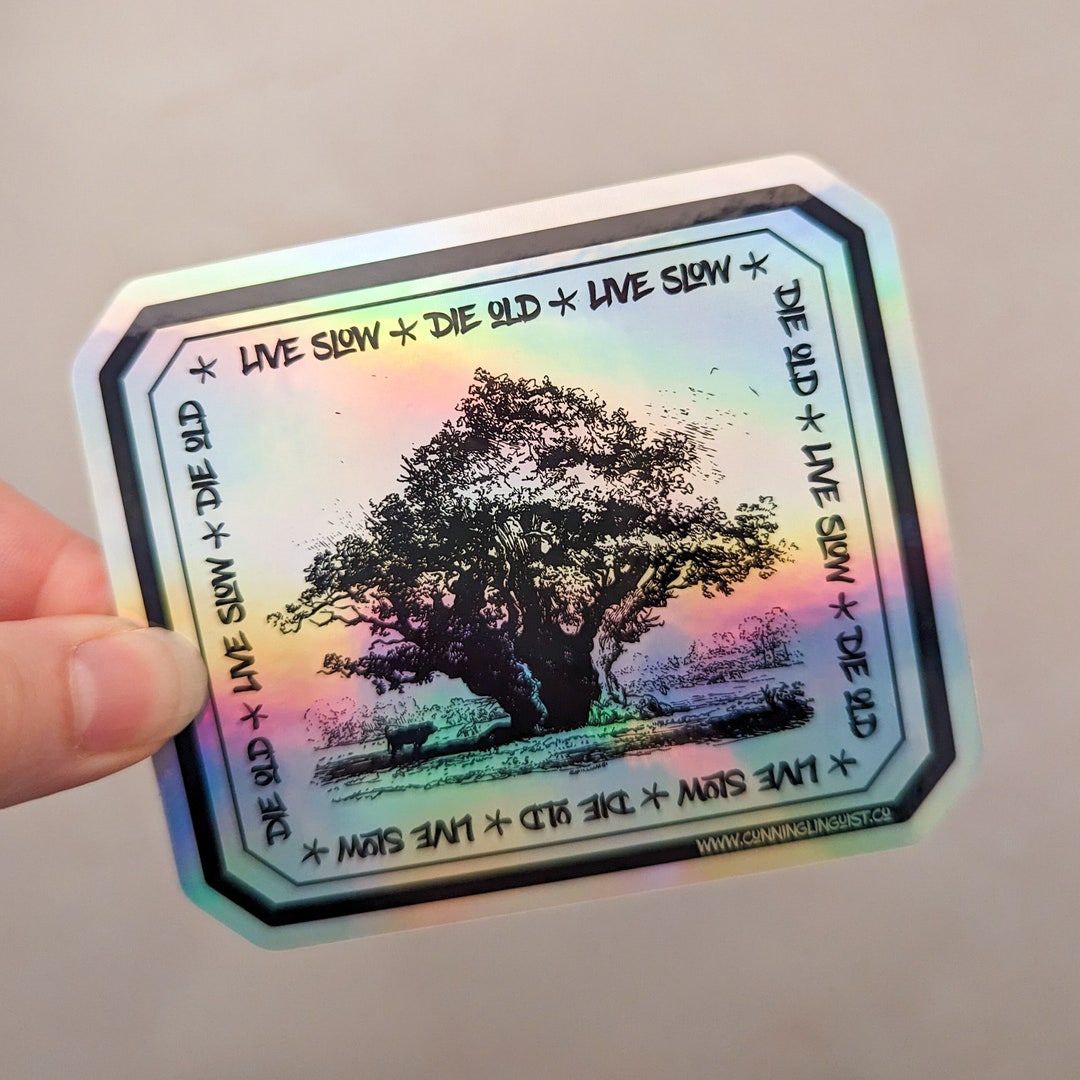 Live Slow Die Old Sticker - Etsy
