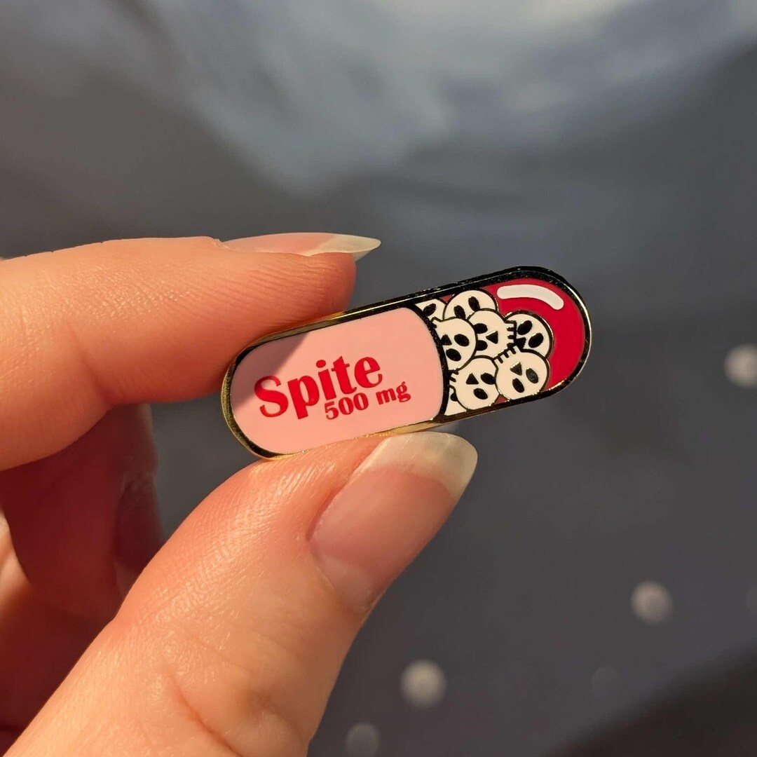 Spite Pill Hard Enamel Pin - Etsy