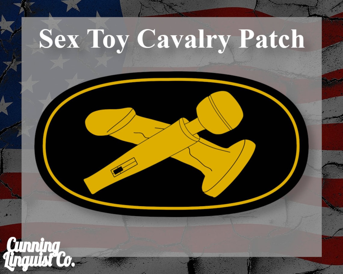 Sex Toy Cavalry Patch Etsy