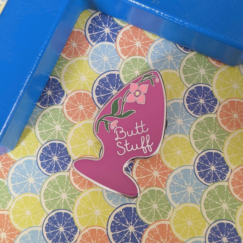 Butt Stuff Hard Enamel Pin - Etsy