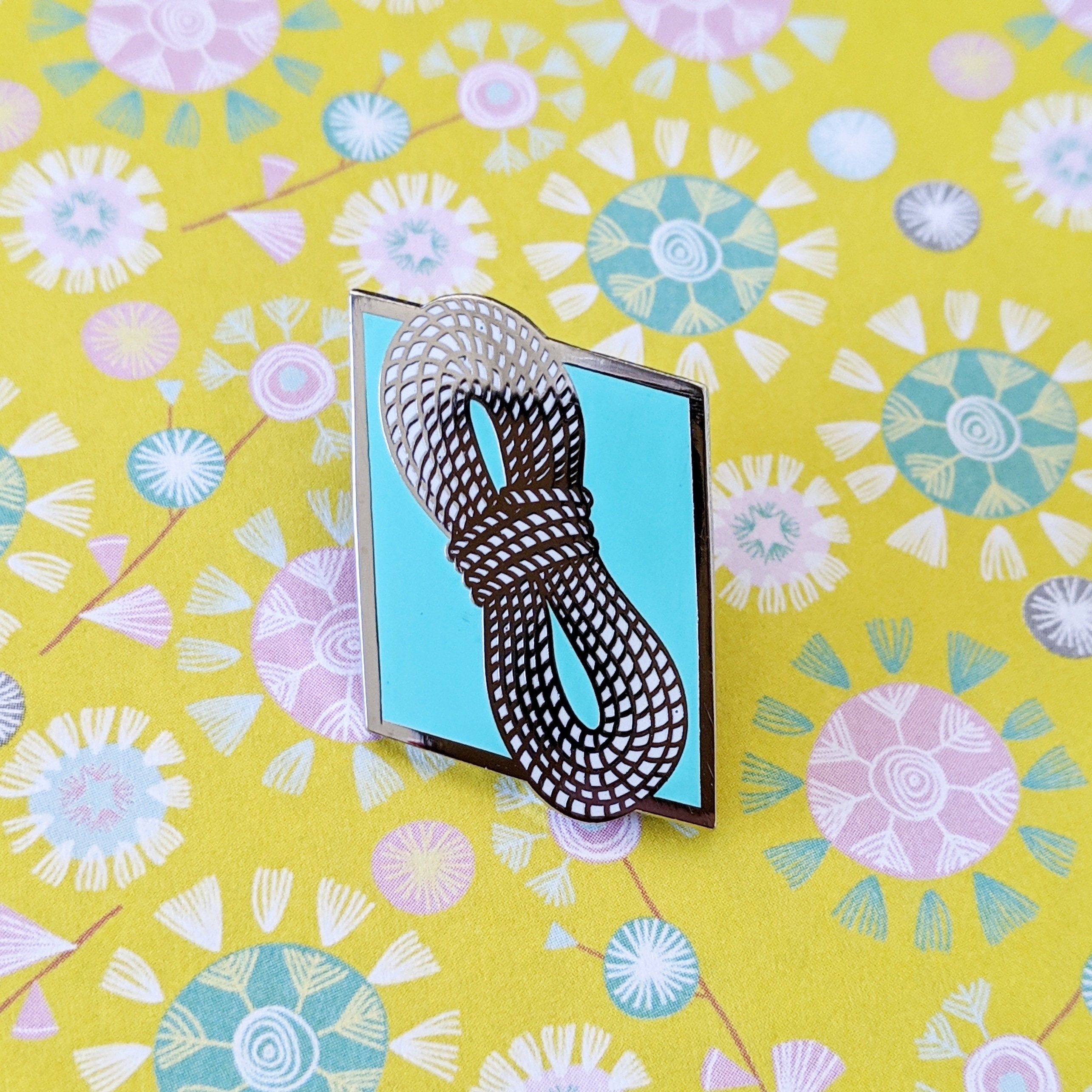 Rope Hard Enamel Bondage Pin - Etsy