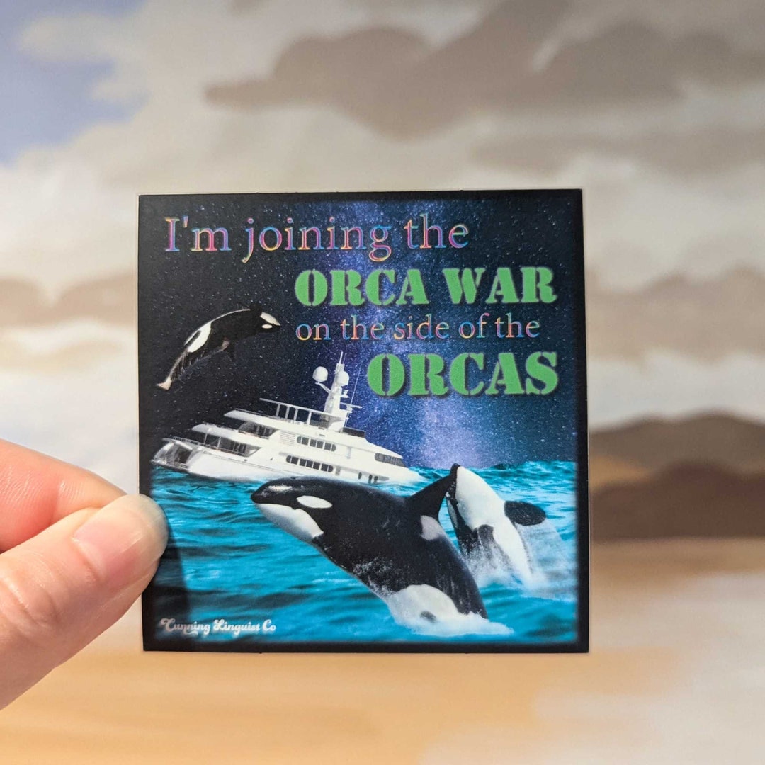 Joining the Orca War Sticker - Etsy